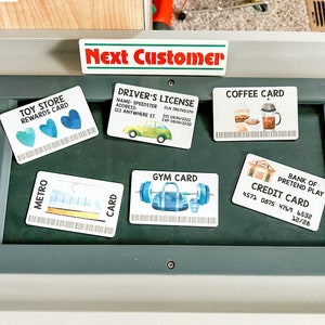 Dramatic Play Wallet Card Set (6 Cards), Pretend Play Kids Badges - Etsy