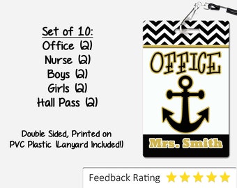 Coffee Theme Classroom Hall Passes for Teachers Personalized | Etsy