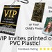 VIP Pass Birthday Invitation PLASTIC Vip Pass Birthday Vip | Etsy