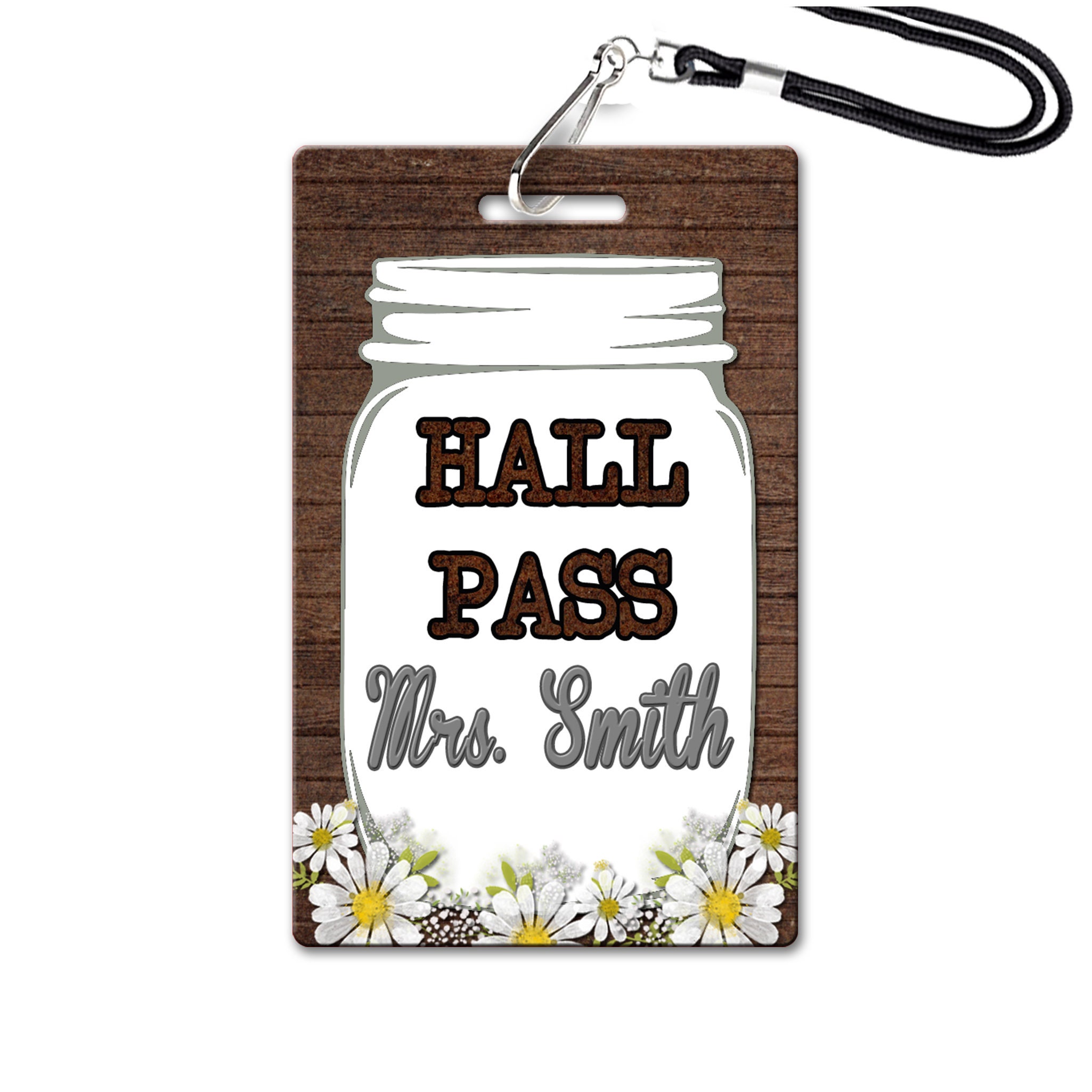 Mason Jar Theme Classroom Hall Passes for Teachers - Etsy