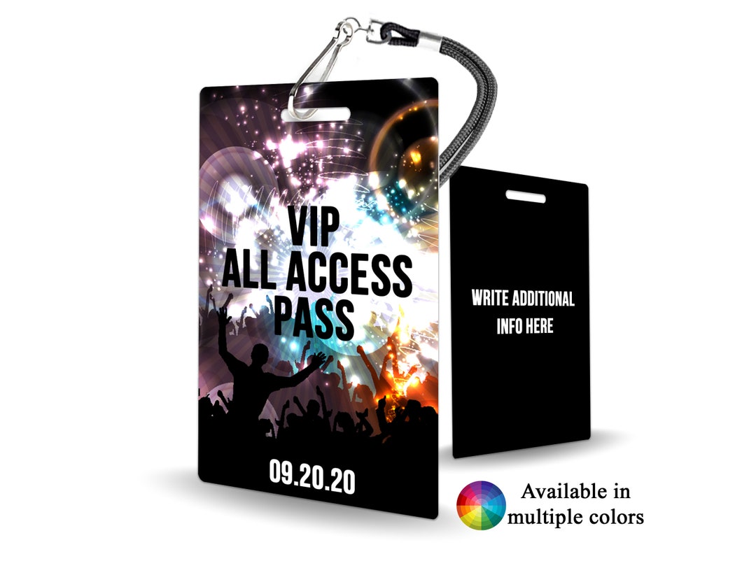 Vip Pass For Event Or Party Vip Pass Event Pass Party Pass Exclusive Pass Event Badge