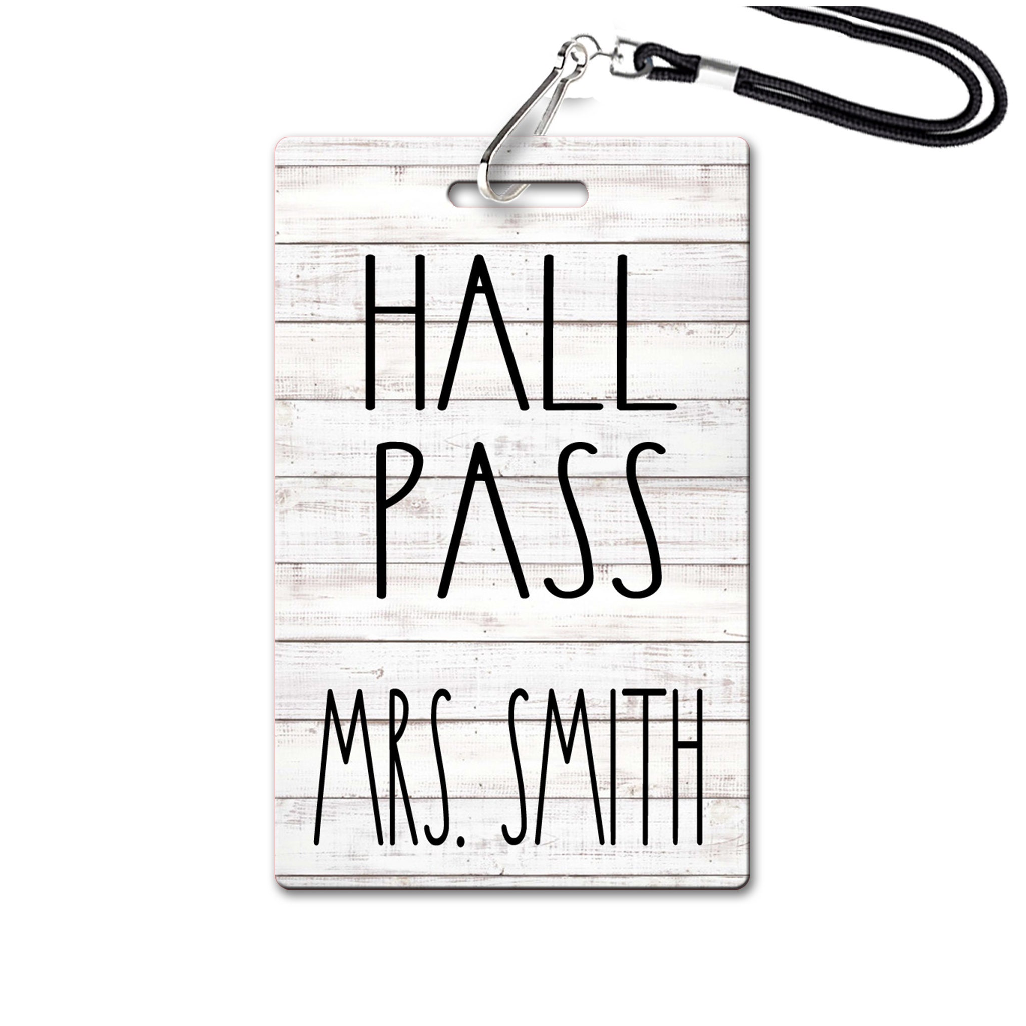 Simple Shiplap Theme Classroom Hall Passes for Teachers - Etsy