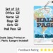 World Map Theme Classroom Hall Passes for Teachers, Personalized, Set ...