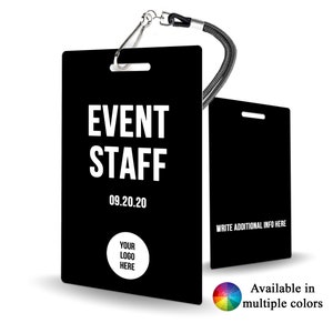 Badge for Event Staff or VIP - Event Badge, Staff ID, VIP Badge ...