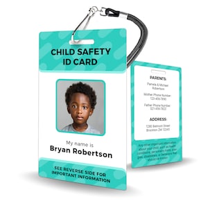 Lost Child Badge - Kid ID, Safety ID, Lost Child ID - Etsy