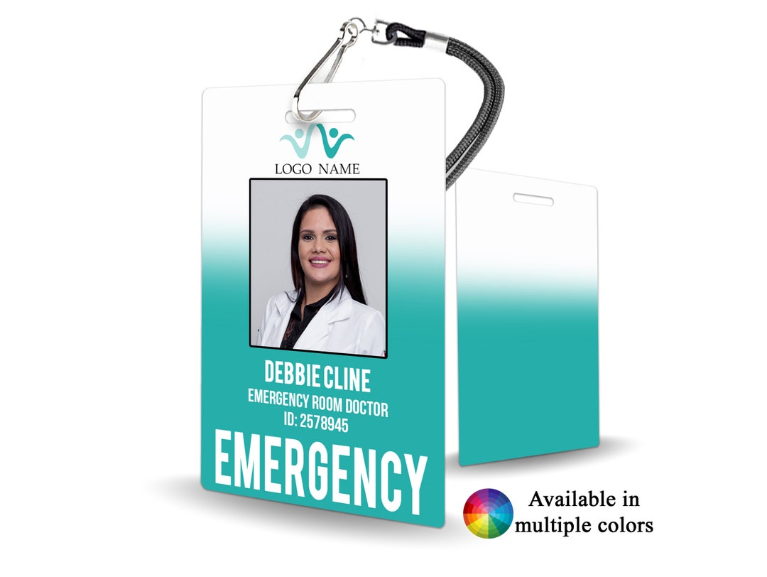 Nurse ID Badge - Medical Staff, Healthcare Identification, Nurse Badge ...