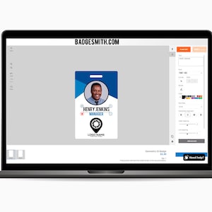 Personalized Office Badge With Photo - Customizable ID Badge for ...