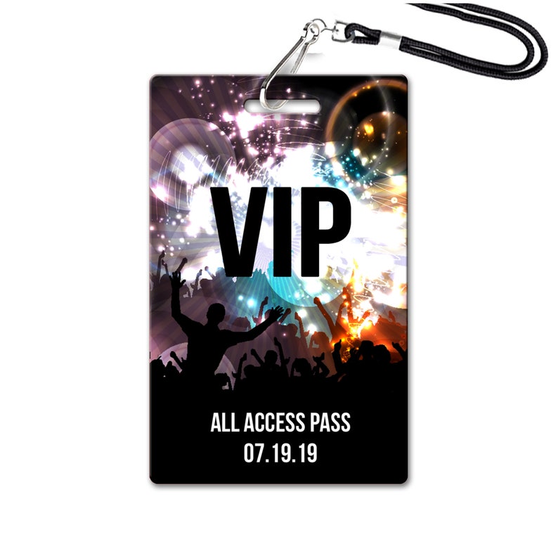 VIP Birthday Invitation PLASTIC VIP Birthday Vip Concert - Etsy