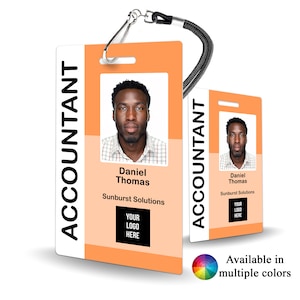 Staff Badge With Headshot - Multi-job ID Card Design Your Own Id Card ...