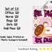 Donuts Theme Classroom Hall Passes for Teachers, Personalized, Set of ...