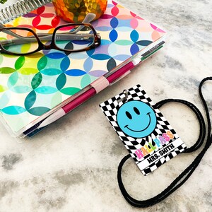 Smiley Face Theme Classroom Hall Passes for Teachers, Personalized, Set ...