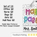 Coffee Theme Classroom Hall Passes for Teachers, Personalized, Set of ...