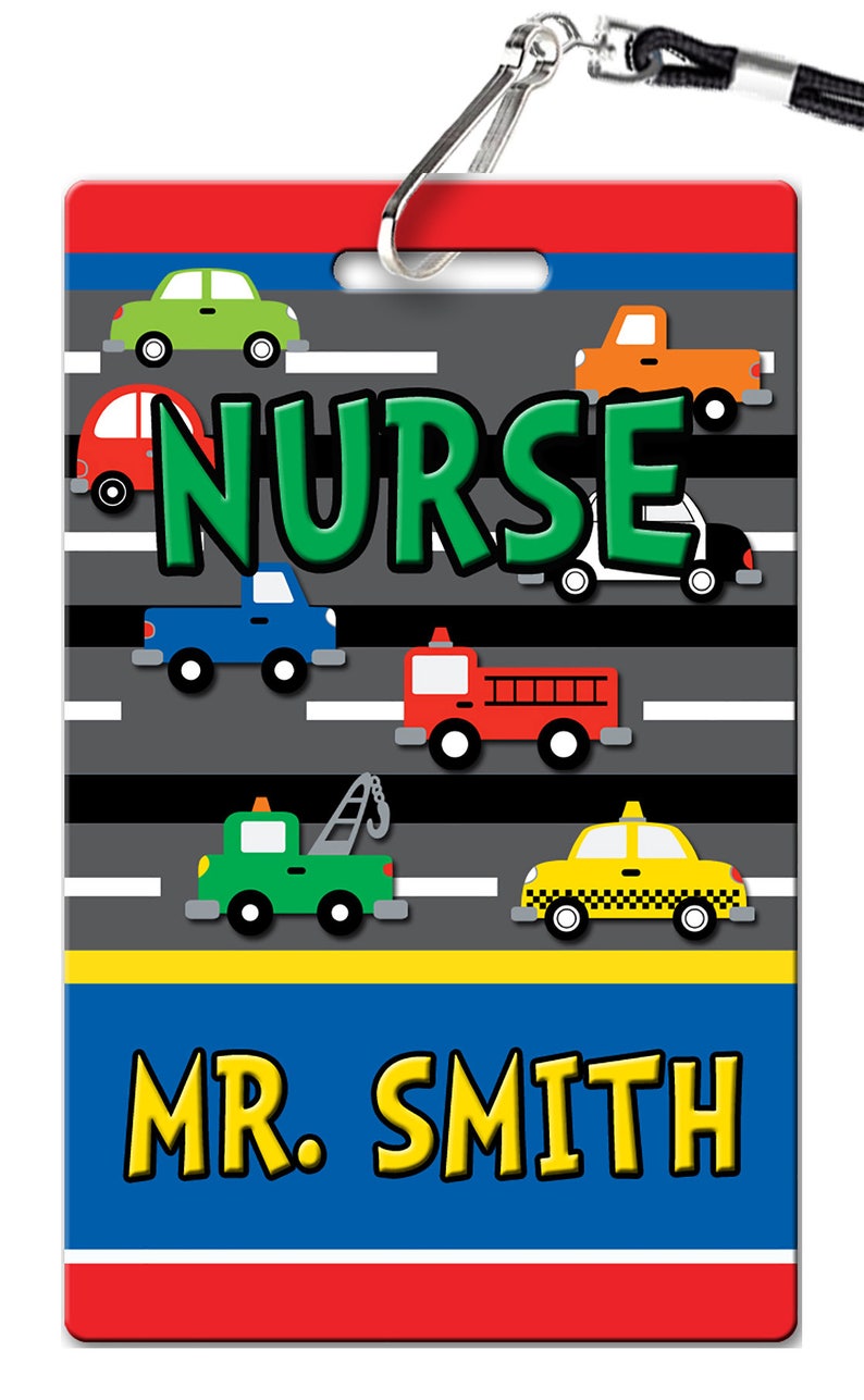 Cars Theme Classroom Hall Passes for Teachers, Personalized, Set of 10 ...