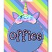 Unicorn Theme Classroom Hall Passes for Teachers, Personalized, Set of ...