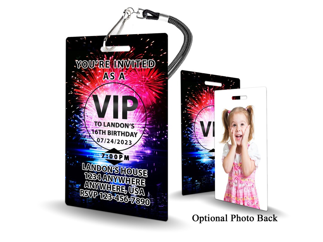 Vip Fireworks Invitation PLASTIC VIP Fireworks, VIP Fireworks ...