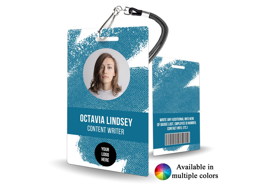 Artistic Office Badge - Office Badges, Staff ID, Creative Badge, Unique ...