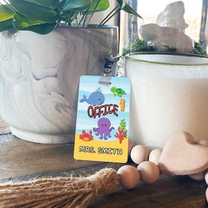 Under the Sea Theme Classroom Hall Passes for Teachers, Personalized ...