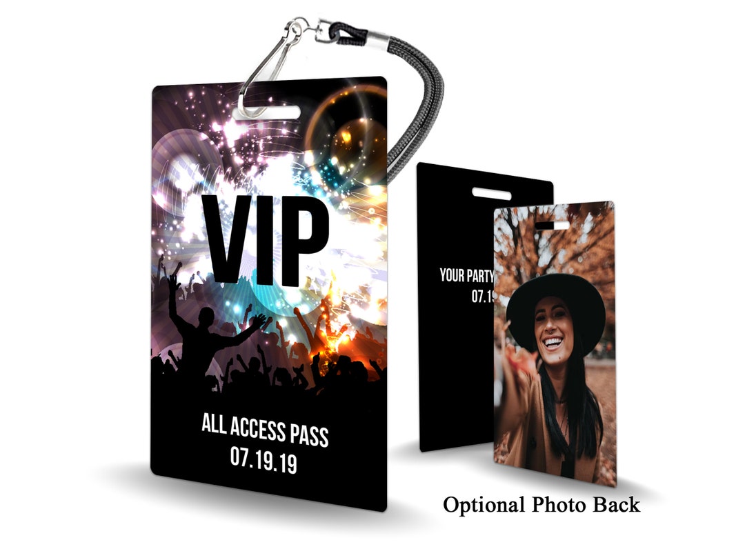 VIP Birthday Invitation PLASTIC VIP Birthday, Vip Concert Invitation ...