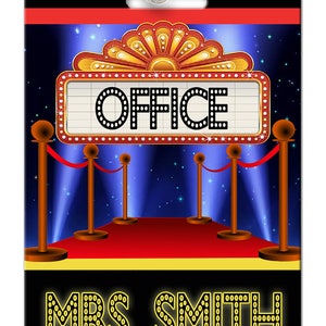 Movie Theme Classroom Hall Passes for Teachers, Personalized, Set of 10 ...
