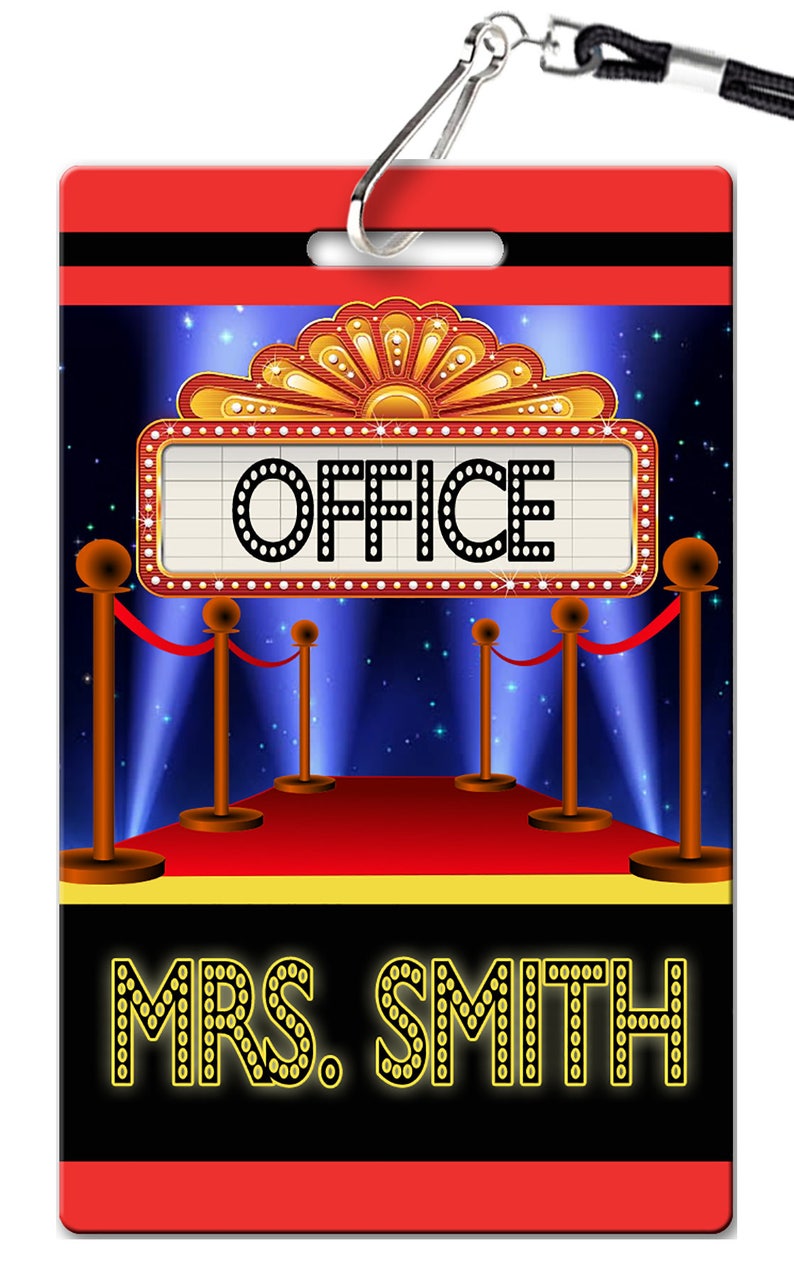 Movie Theme Classroom Hall Passes for Teachers, Personalized, Set of 10 ...