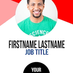 Personalized Office Badge With Photo - Customizable ID Badge for ...