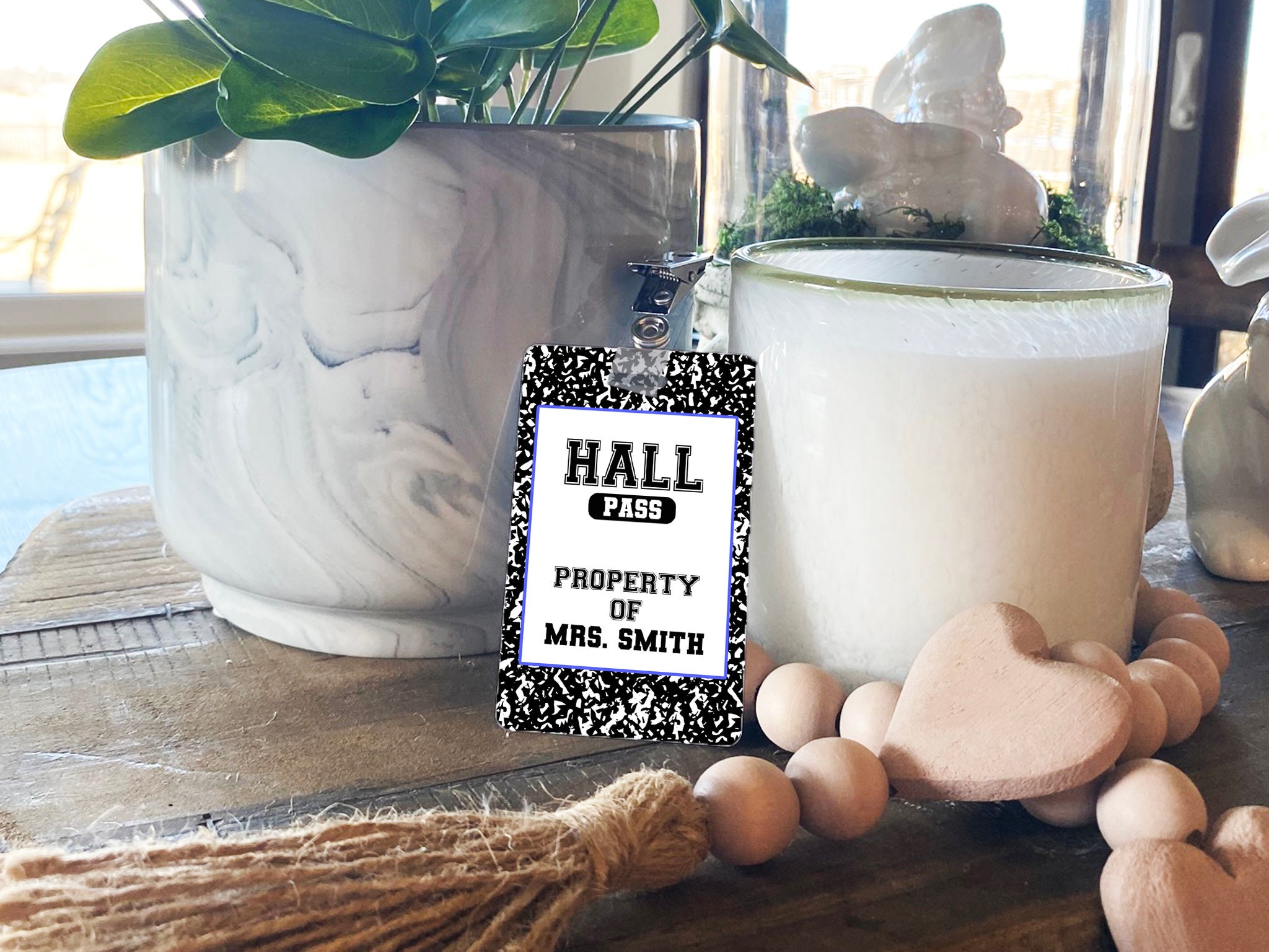 Varsity Team Theme Classroom Hall Passes for Teachers, Personalized ...