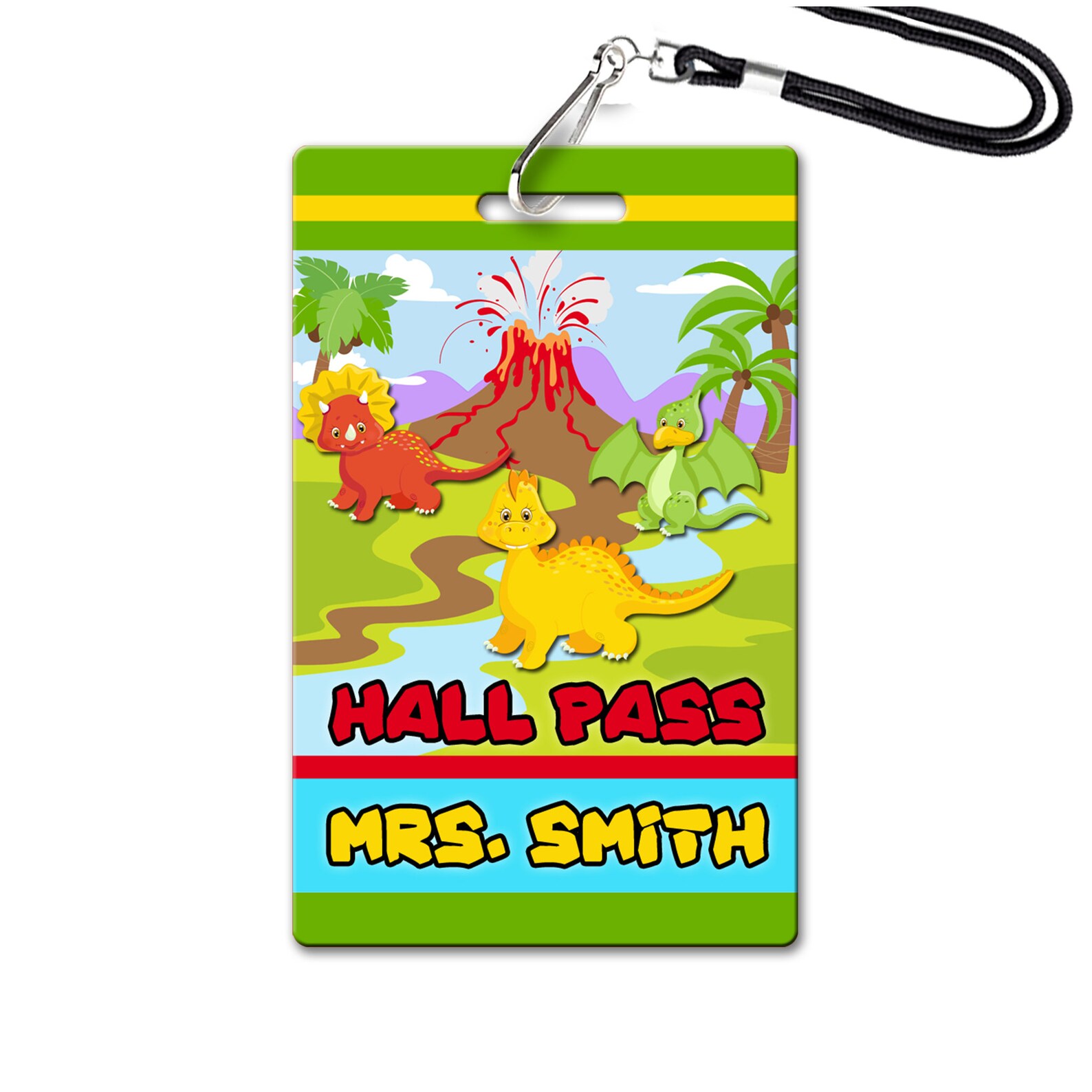 Dinosaur Theme Classroom Hall Passes for Teachers | Etsy