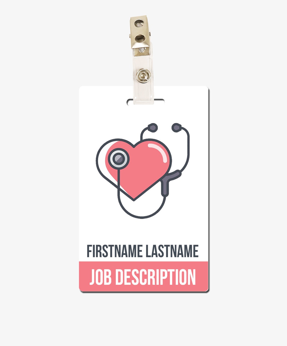 Custom ID Badge Design Your Own Id Card Plastic Badge | Etsy