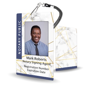 Notary Identification - Professional Badge, Notary ID, Notary Badge - Etsy