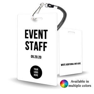Staff Badge for Conference or Event - Conference Badge, Event Staff ID ...