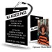 All Access Pass Birthday Invitation PLASTIC All Access Pass Birthday ...