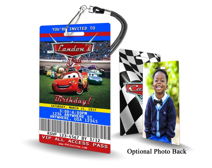 Cars 3 Birthday Invitation PLASTIC Cars 3 Birthday, Cars 3 Birthday ...