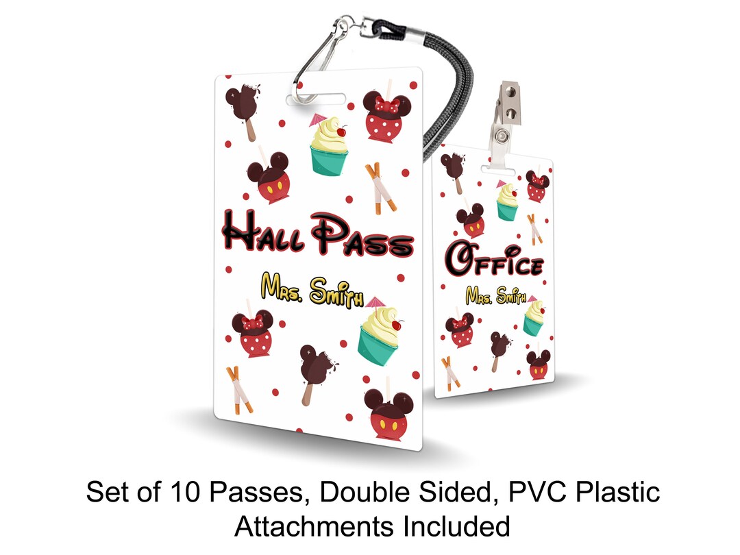 Snack Goals Theme Classroom Hall Passes for Teachers, Personalized ...