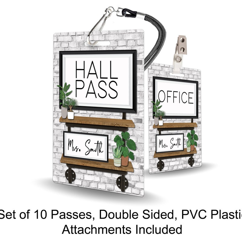 Restroom Passes - Etsy