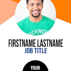 Personalized Office Badge With Photo Customizable ID Badge for ...