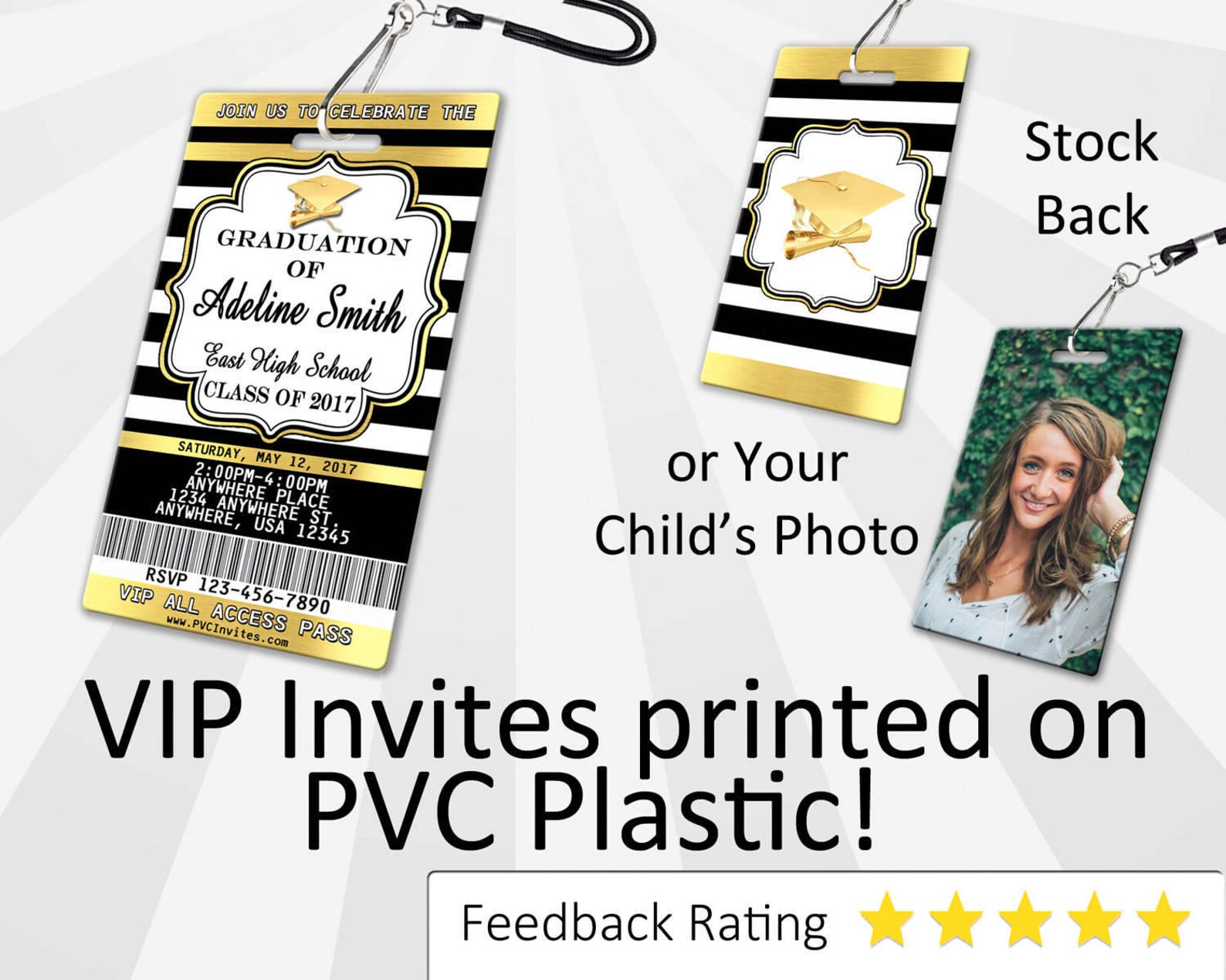 Graduation Invitation PLASTIC Graduation Graduation | Etsy