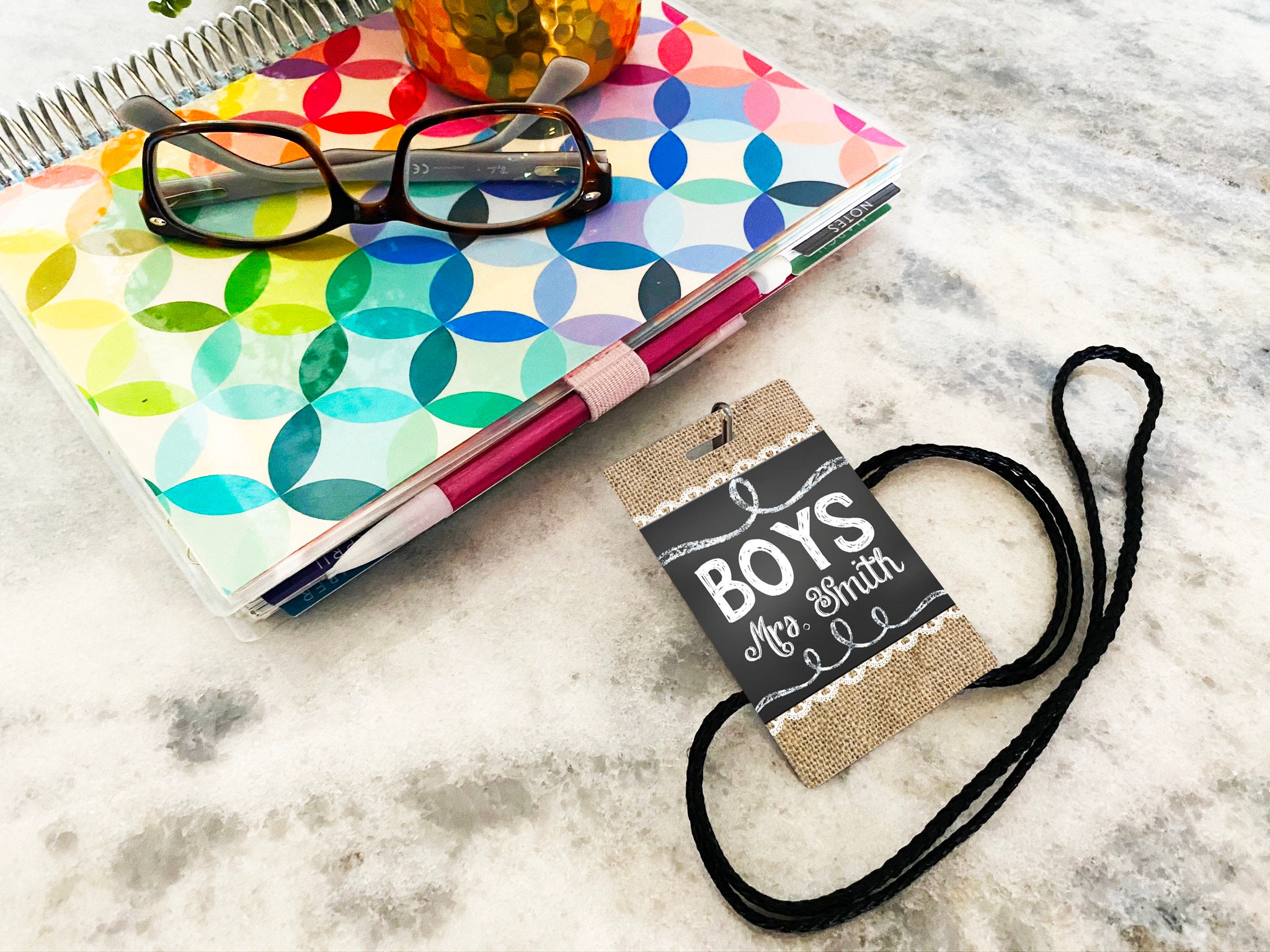 Burlap and Chalk Theme Classroom Hall Passes for Teachers - Etsy