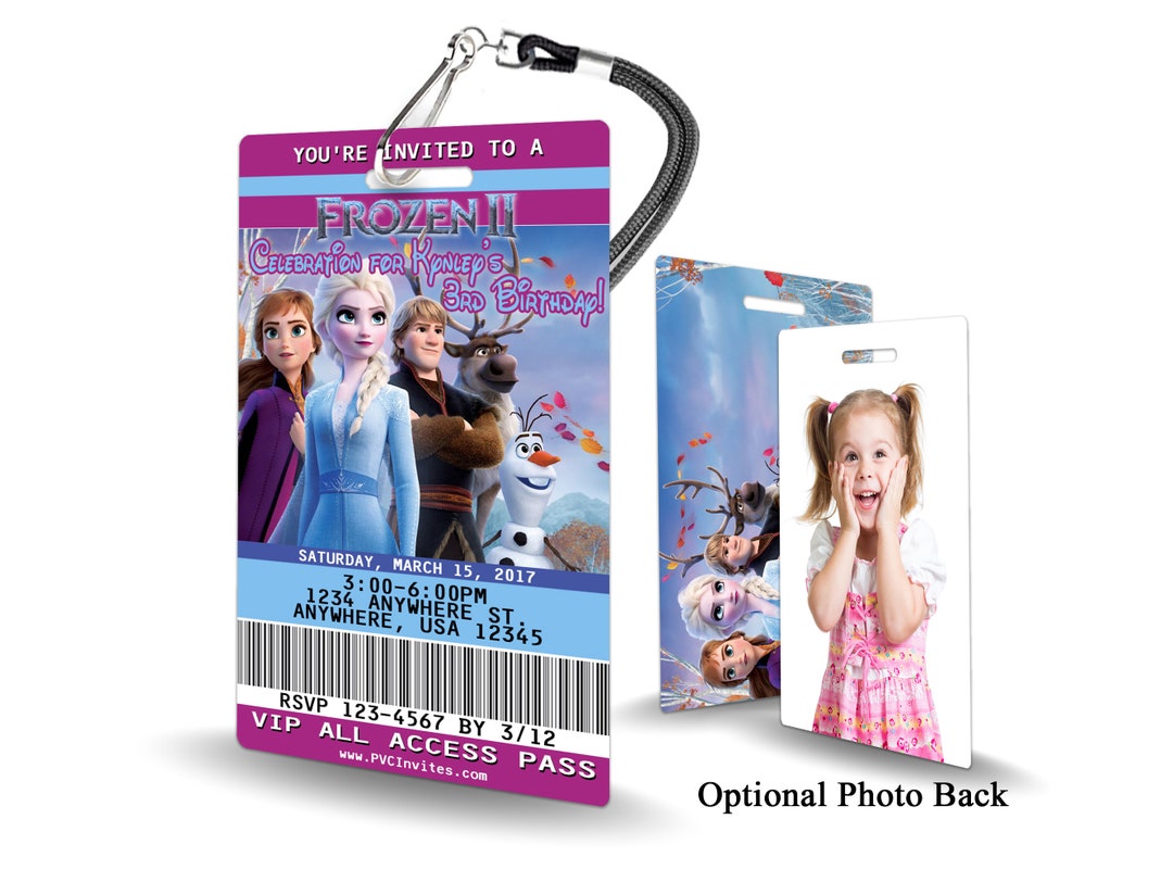 Frozen 2 Birthday Invitation PLASTIC Frozen 2 Birthday, Frozen 2 ...