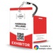 Personalized Exhibitor ID Badge - Custom QR Code Option - Etsy