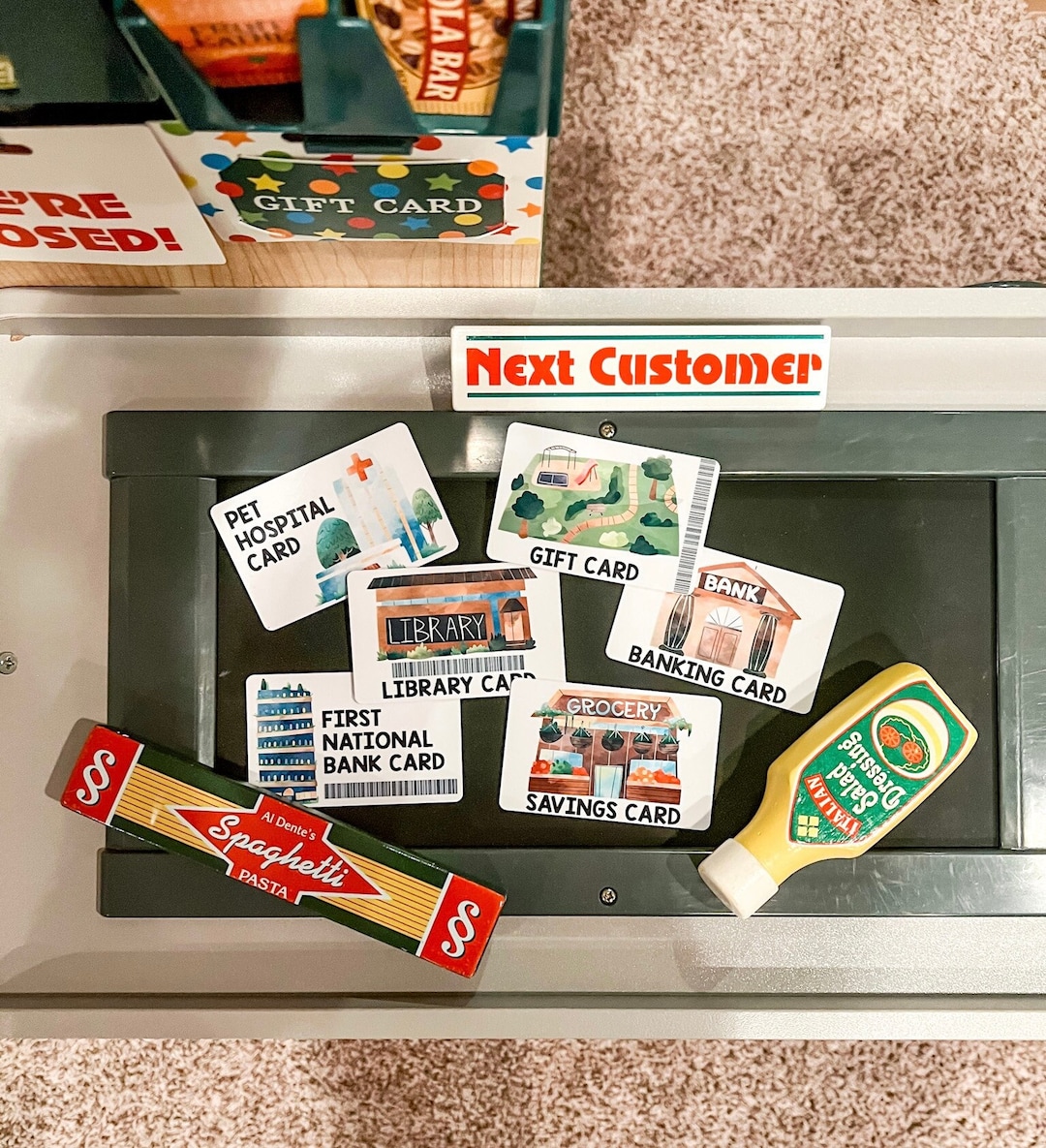 Dramatic Play Wallet Card Set (6 Cards), Pretend Play Kids Badges - Etsy