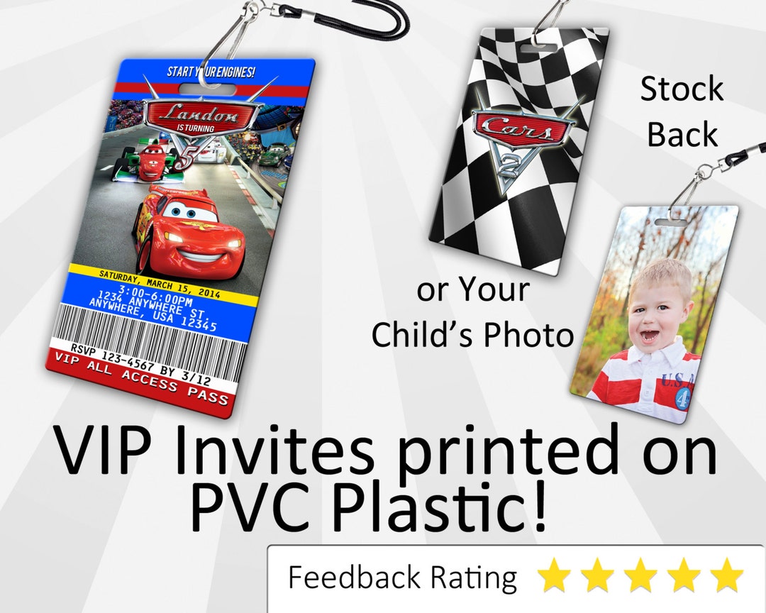 Cars 2 Birthday Invitation PLASTIC Cars 2 Birthday, Cars 2 Birthday ...