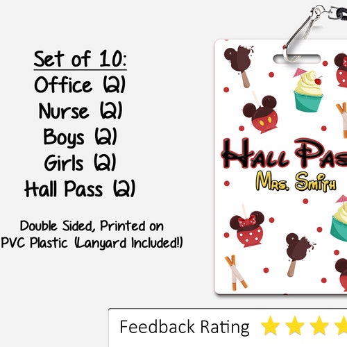 Coffee Theme Classroom Hall Passes for Teachers Personalized - Etsy