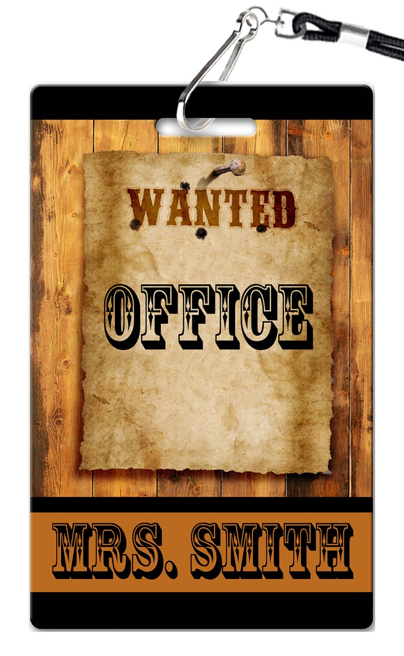 Wanted Western Theme Classroom Hall Passes for Teachers | Etsy