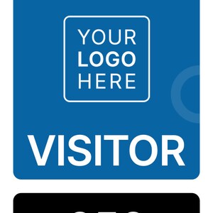 Corporate Visitor Badge - Event Entry Pass, Customizable Visitor ID ...