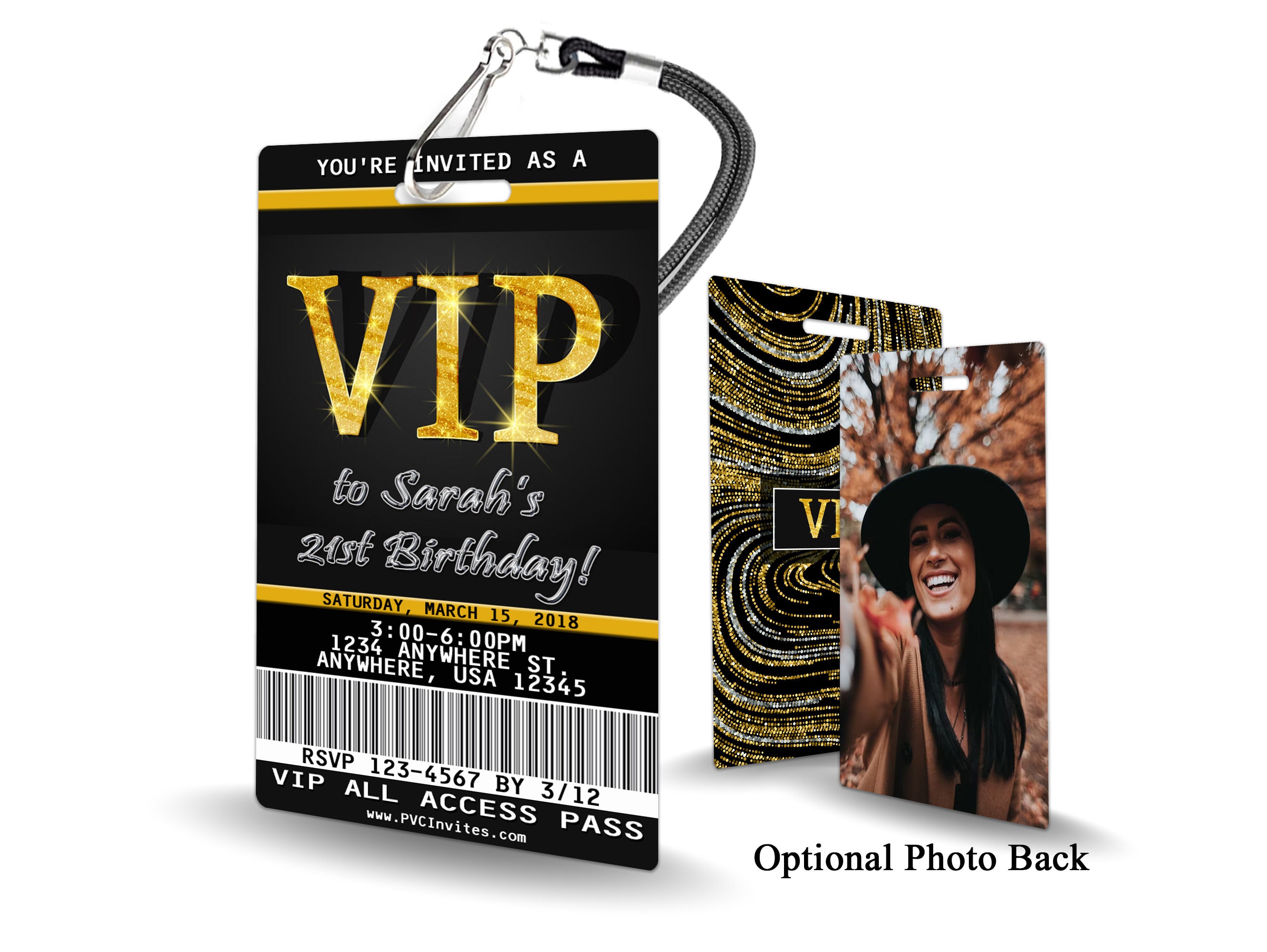 VIP Pass Birthday Invitation PLASTIC Vip Pass Birthday, Vip Pass ...