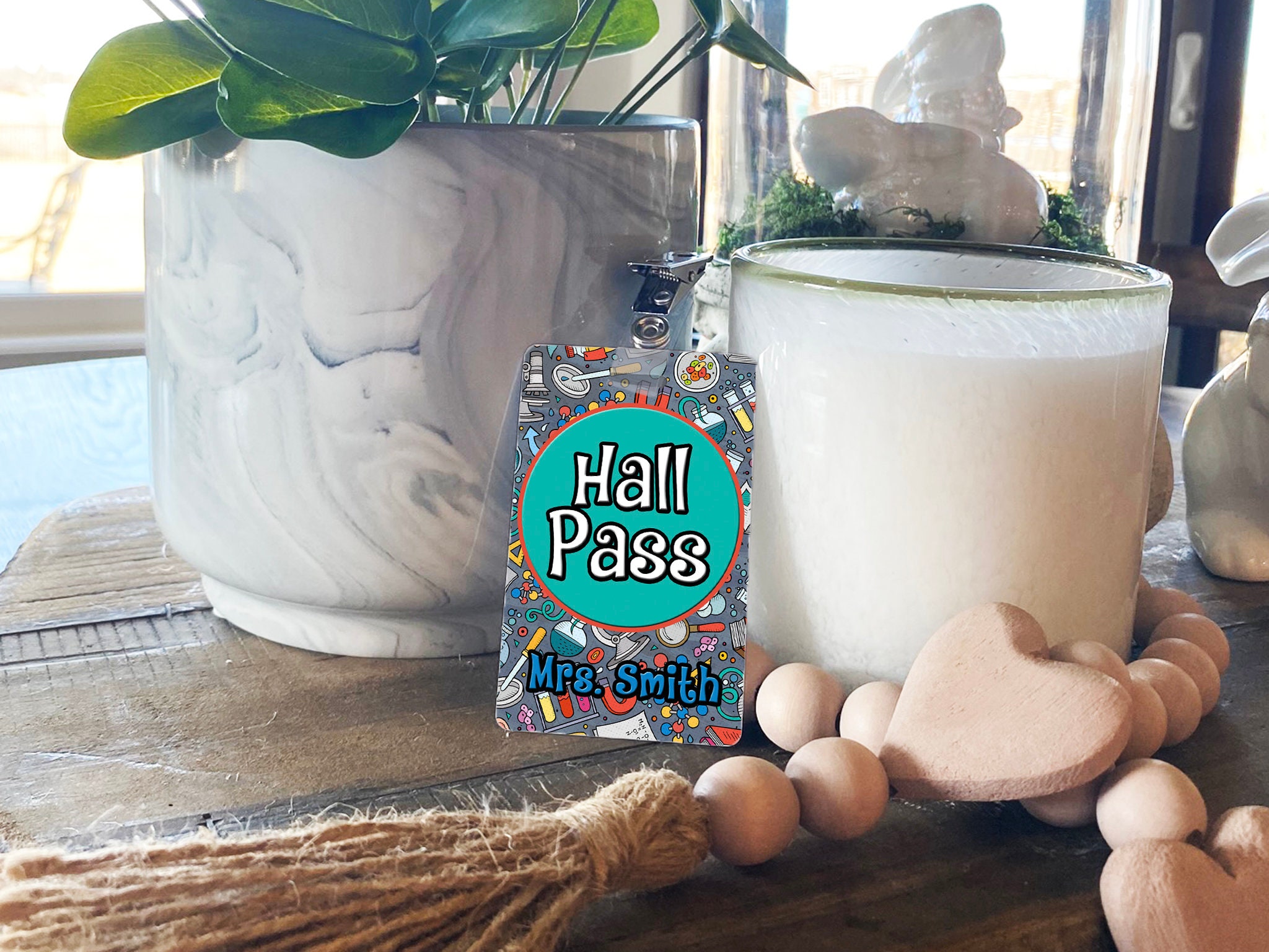 Science Theme Classroom Hall Passes for Teachers | Etsy