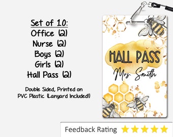 Coffee Theme Classroom Hall Passes for Teachers Personalized | Etsy