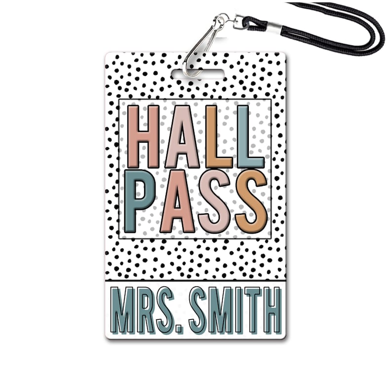 Boho Vibes Theme Classroom Hall Passes for Teachers - Etsy