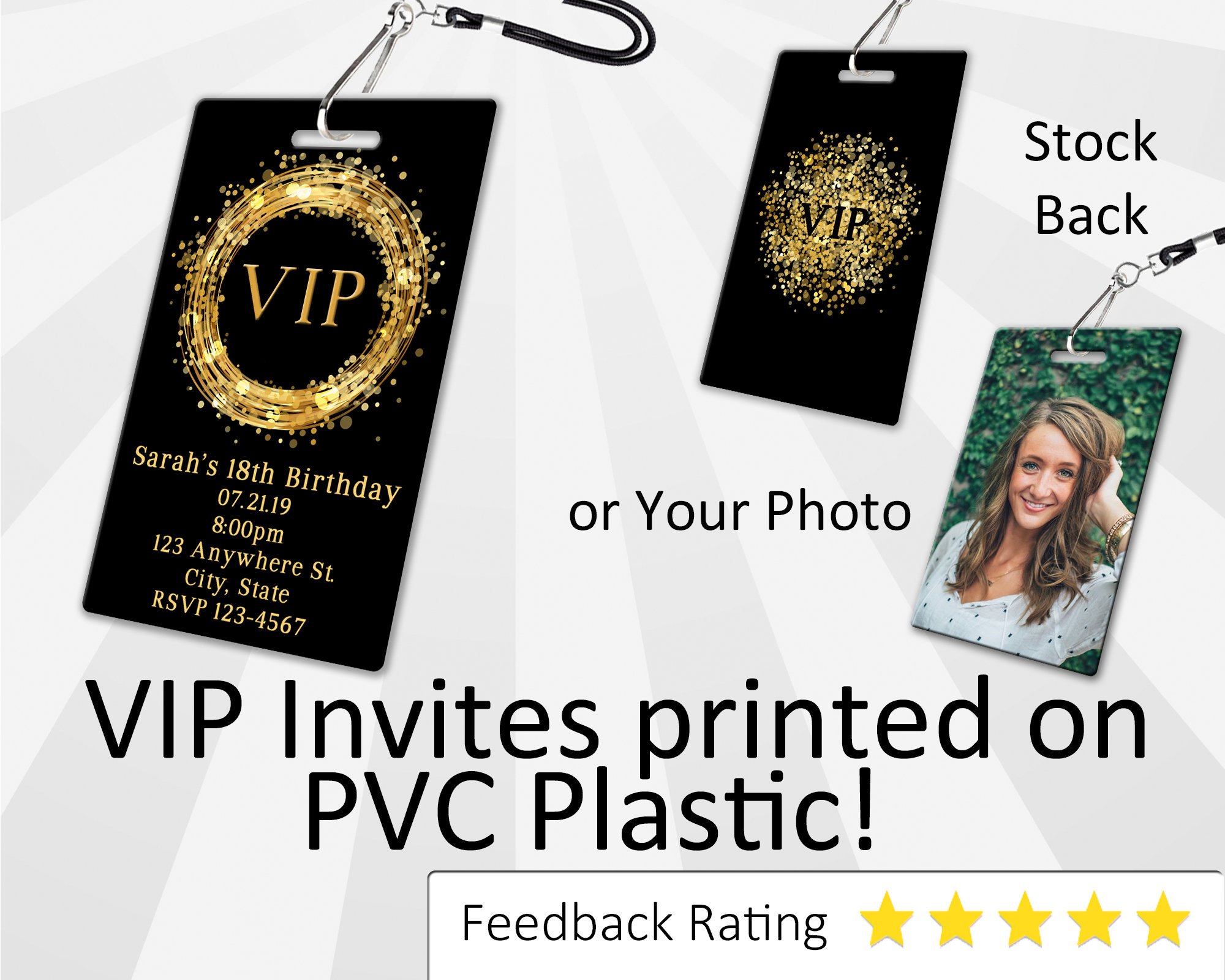 Vip Birthday Invitations