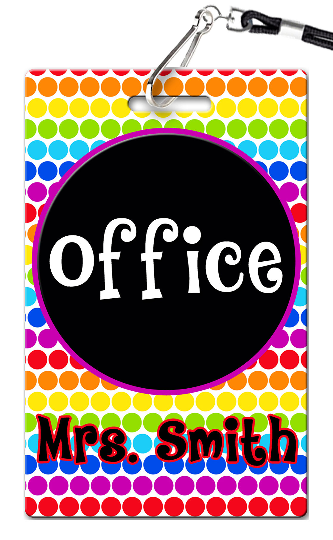 Rainbow Dots Theme Classroom Hall Passes for Teachers - Etsy